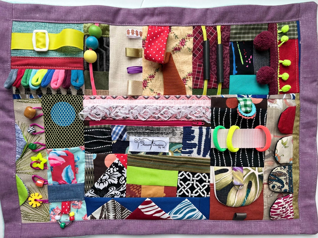 Busy Fidget Quilt, Activity Mat, Alzheimer's, Dementia, Autism, Special ...