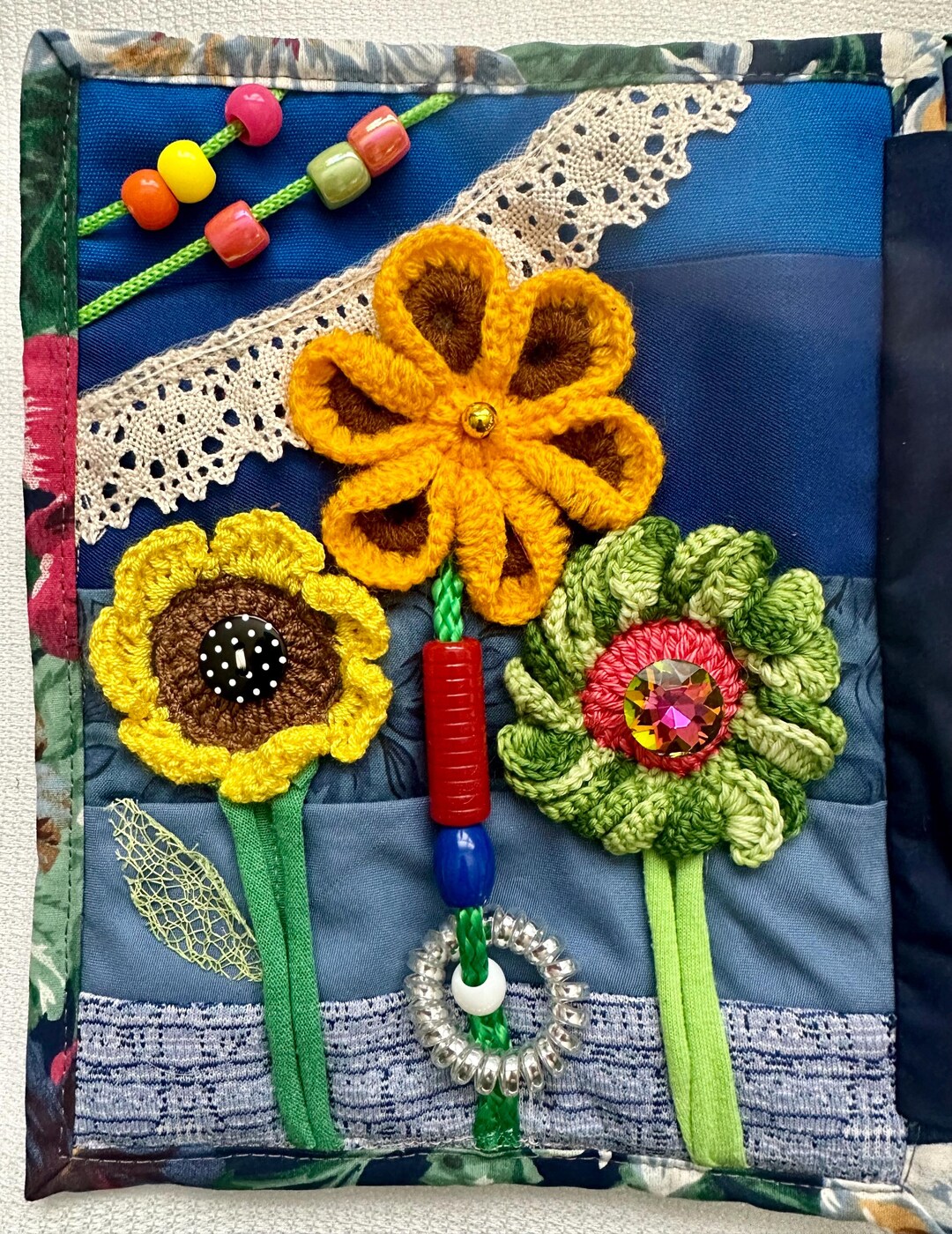 Flower Garden Fidget Sensory Quiet Book, Dementia, Alzheimer's, Autism ...