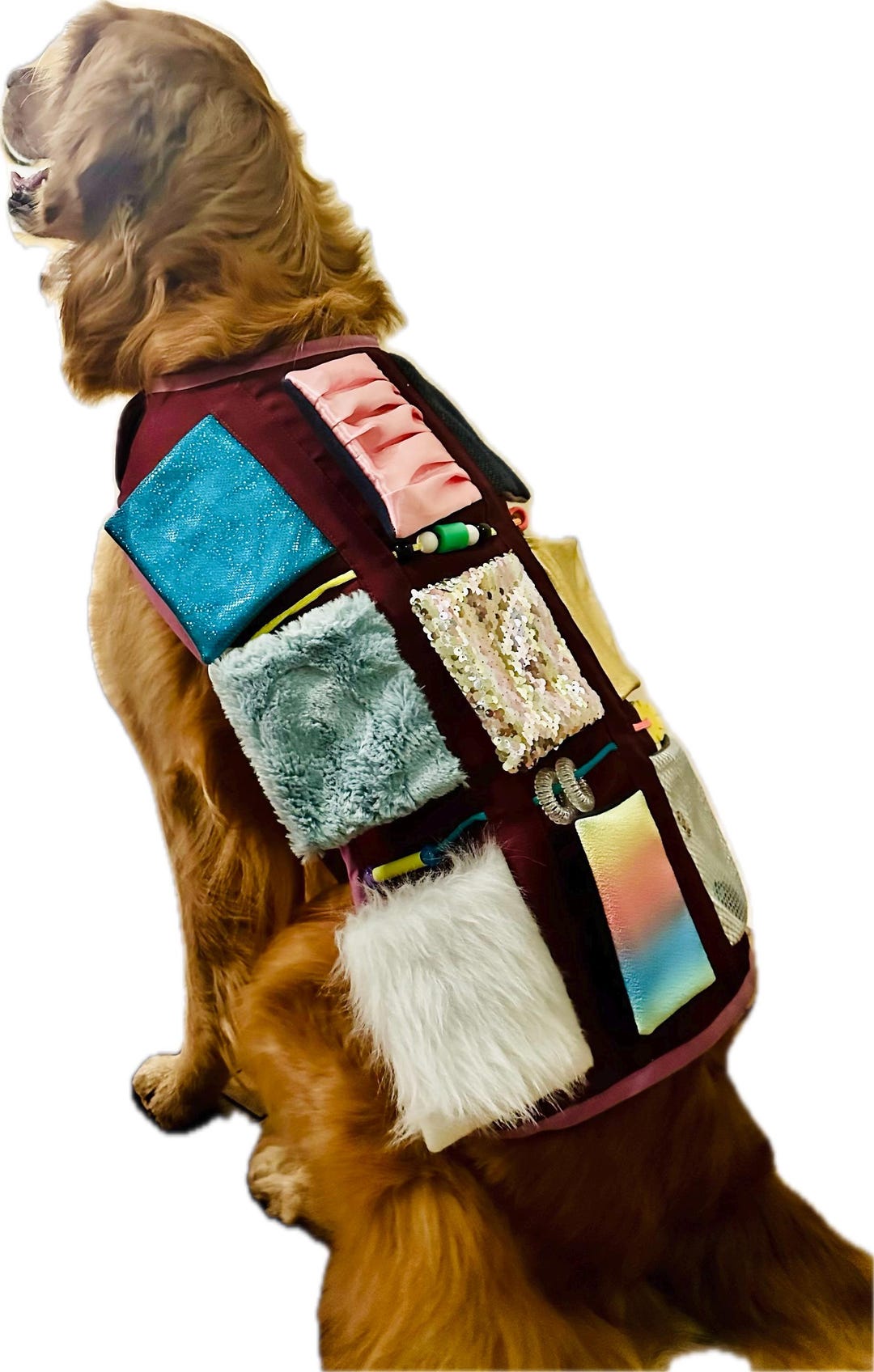 Sensory Fidget Vest for Therapy Dogs ,occupational Therapy, STEM ...