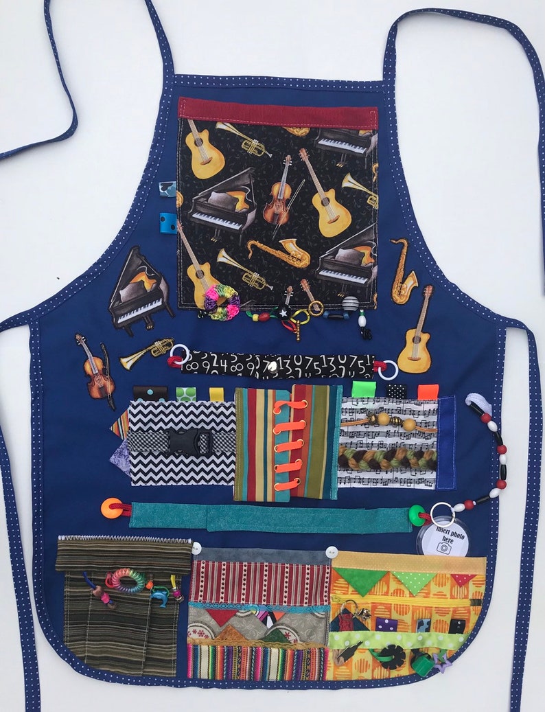 Display only Made to Order Fidget Apron Activity Apron | Etsy
