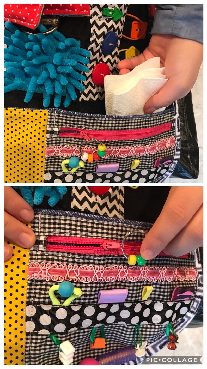 Fidget Apron Activity Apron Busy Hands Alzheimer's | Etsy