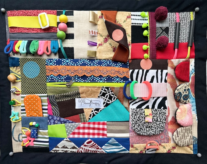 Busy Fidget Quilt, Activity Mat, Alzheimer's, Dementia, Autism, Special ...