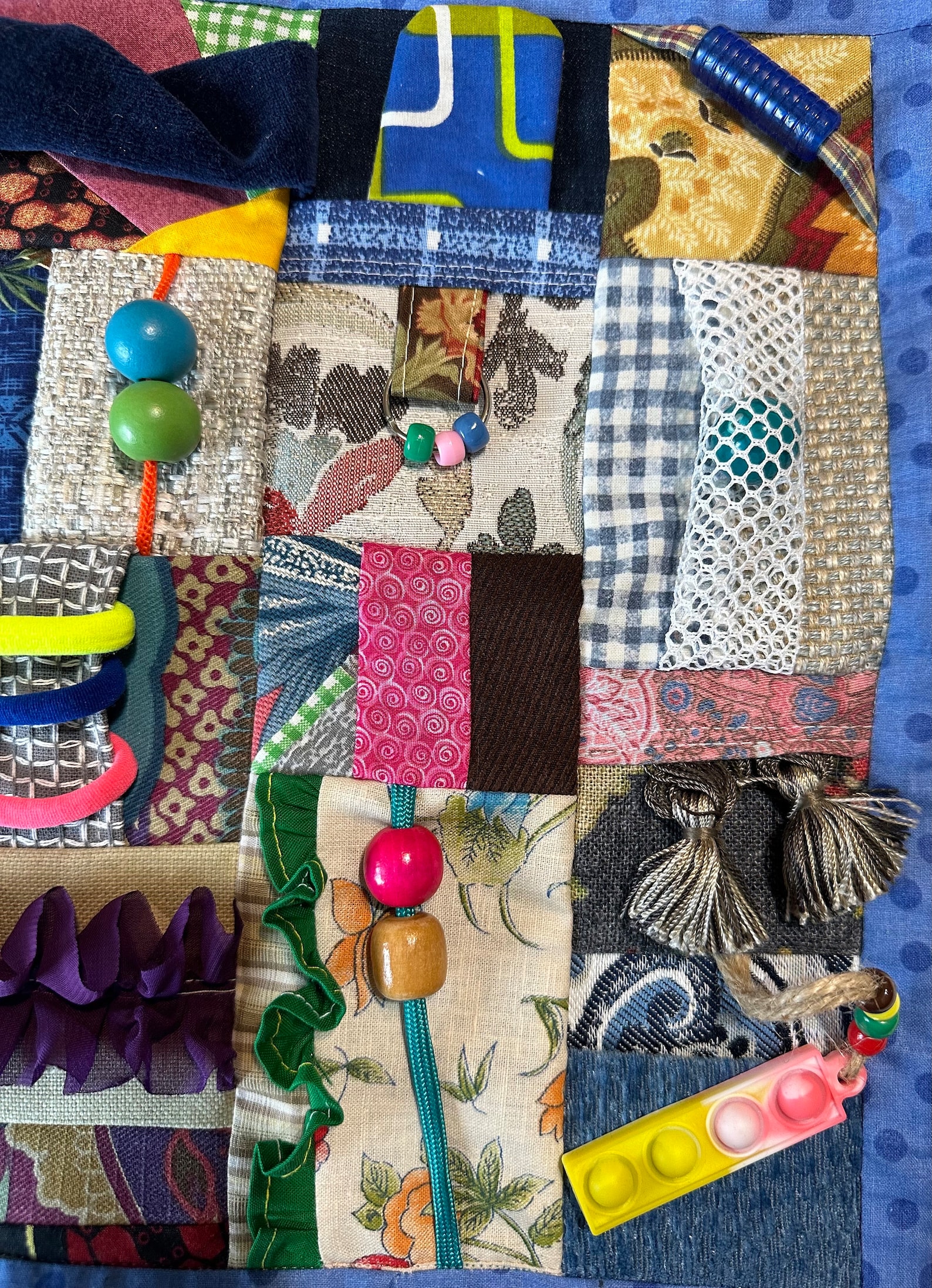 Busy Fidget Quilt, Activity Mat, Alzheimer's, Dementia, Autism, Special ...