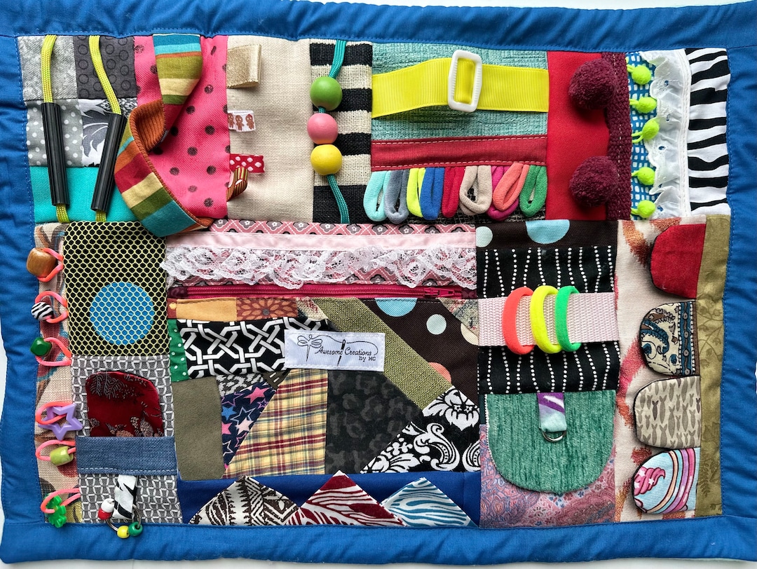 Busy Fidget Quilt, Activity Mat, Alzheimer's, Dementia, Autism, Special ...