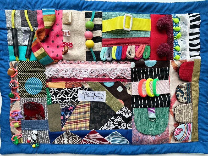 Busy Fidget Quilt, Activity Mat, Alzheimer's, Dementia, Autism, Special ...