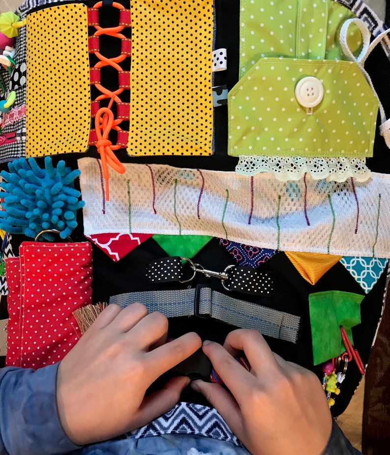 Fidget Apron Activity Apron Busy Hands Alzheimer's | Etsy