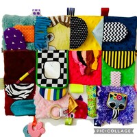 Personalised Sensory Fidget Blanket: Medium Calming Sensory Mat for ...
