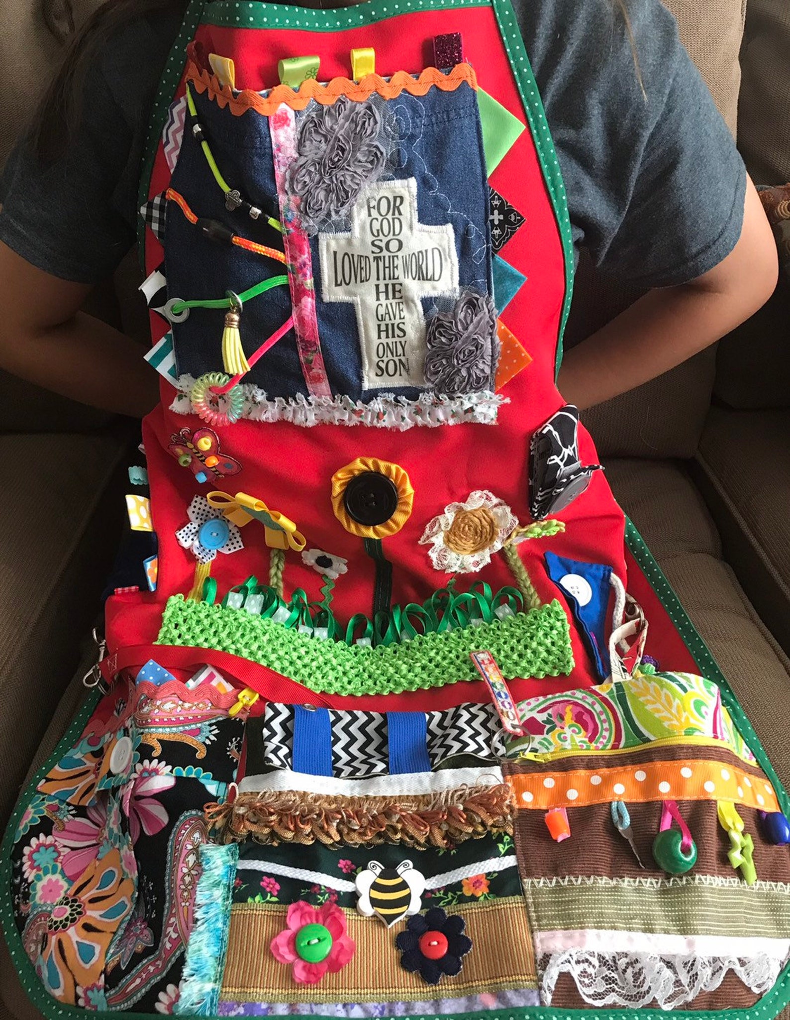 Display only Made to Order Fidget Apron Activity Apron | Etsy