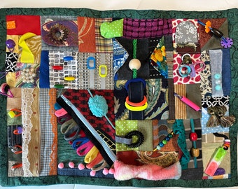 Busy Fidget Quilt, Activity Mat, Alzheimer's, Dementia, Autism, Special ...