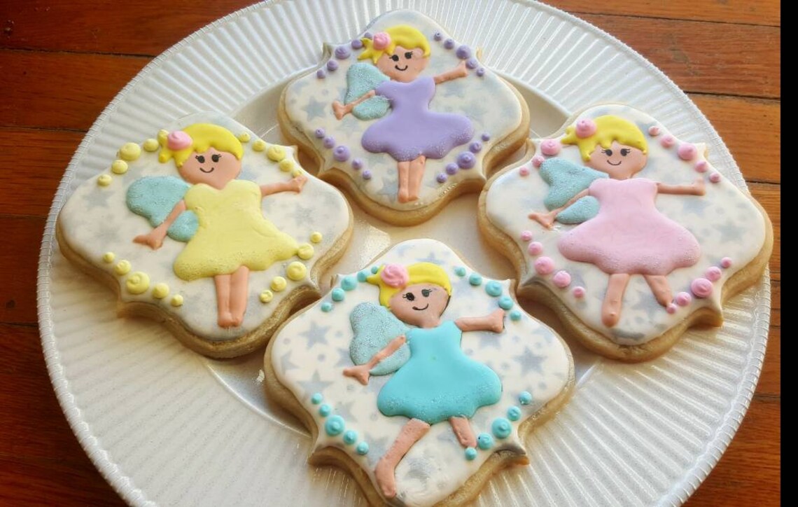 Decorated Sugar Cookies Fairy Cookies Fairy Garden Gift - Etsy