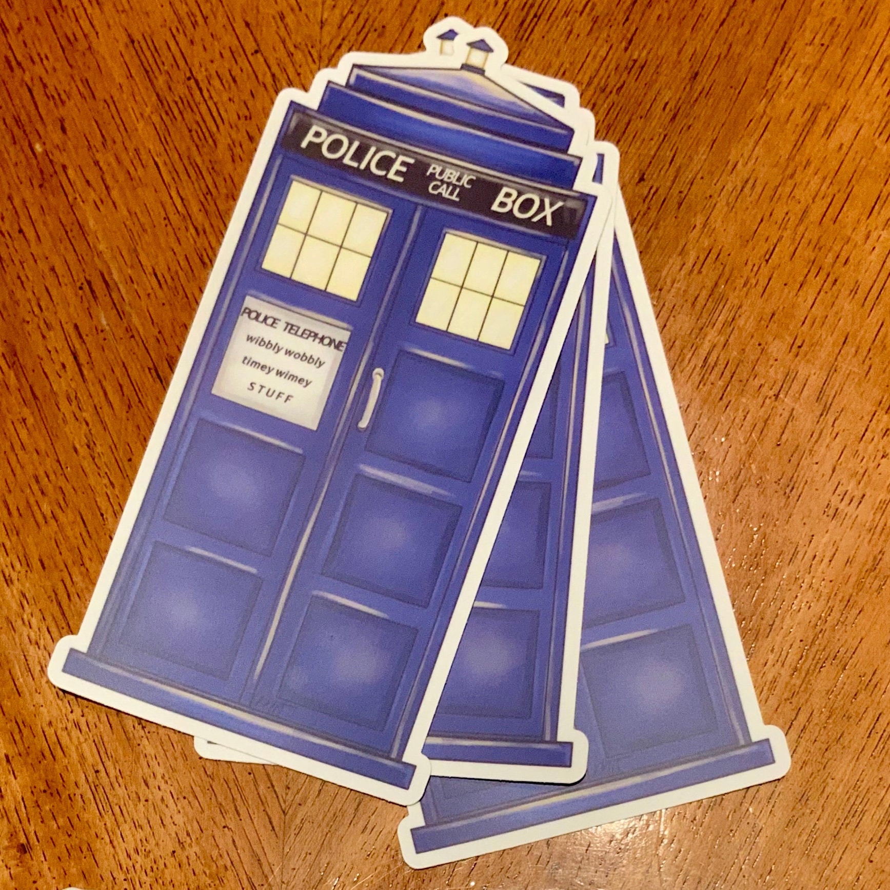 7.5x3.75 TARDIS Sticker - Etsy