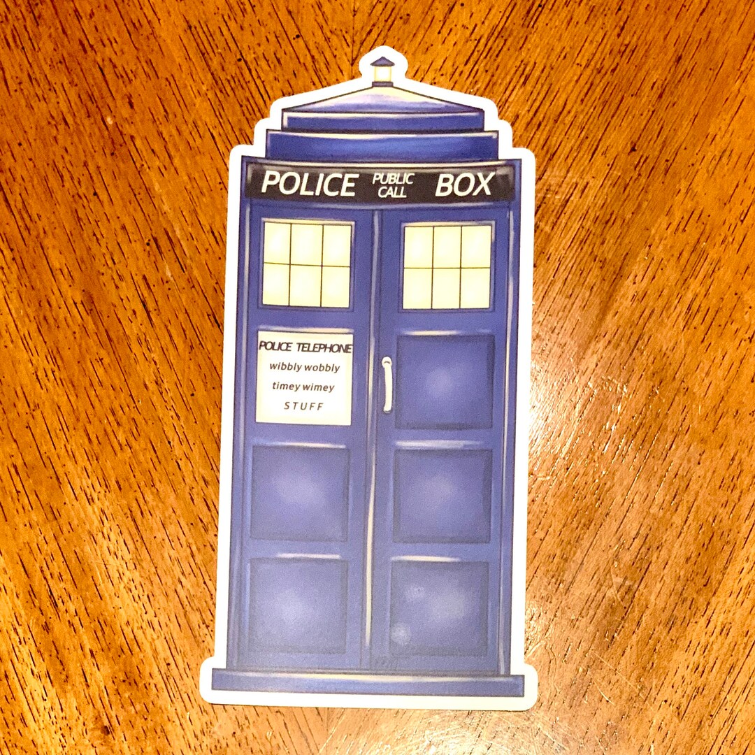 7.5x3.75 TARDIS Sticker - Etsy
