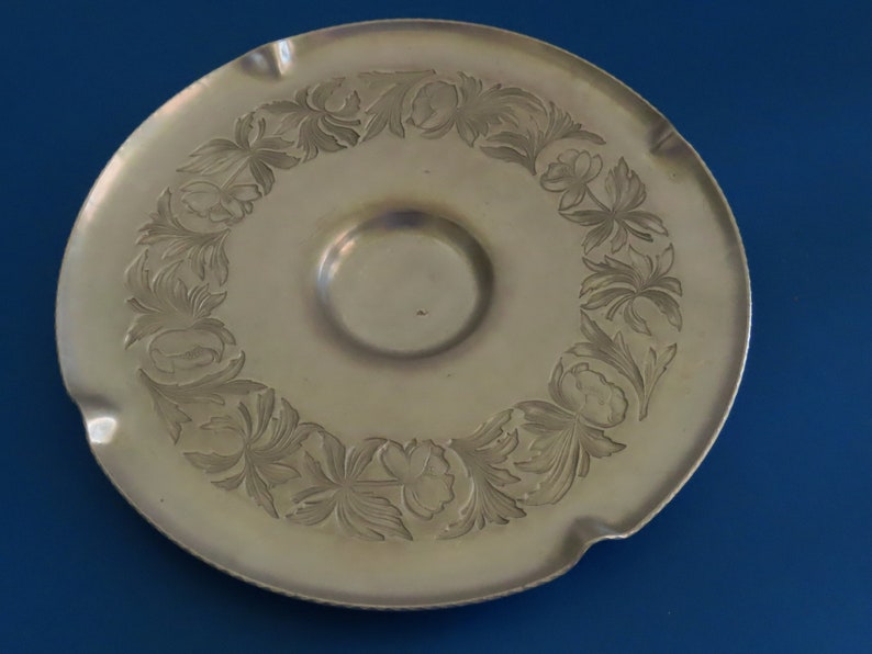 Vintage Everlast Metal Aluminum Hand Forged Tray/platter or Centerpiece ...