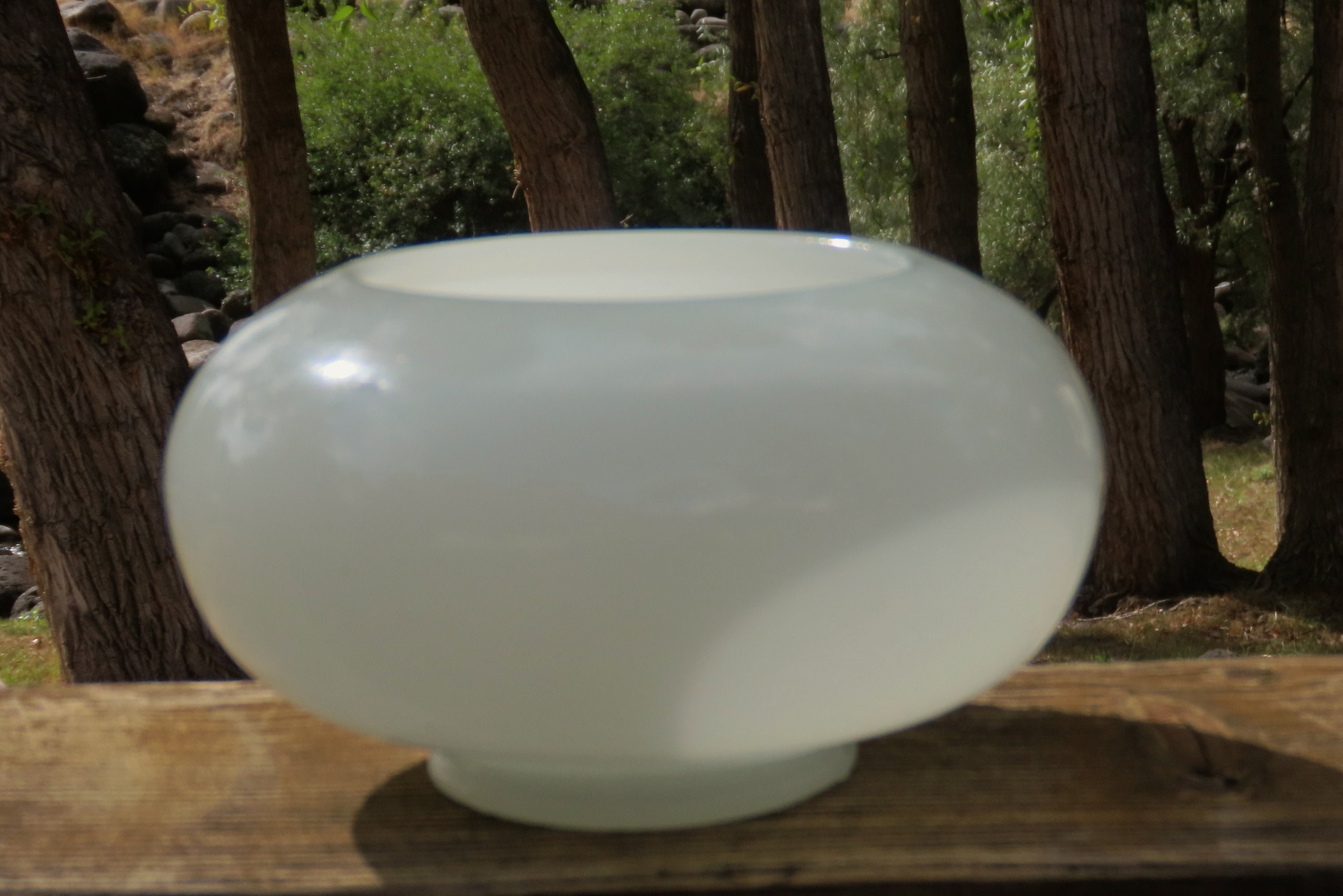 Vintage Translucent Rotund Decorative Bowl - Simplistic Elegance - Etsy
