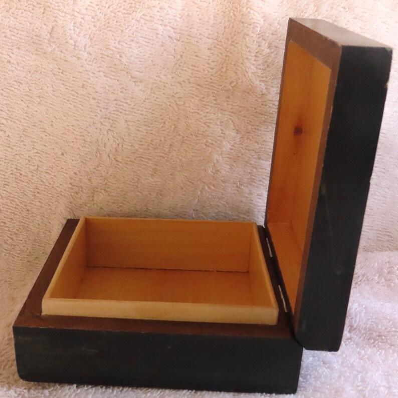 Vintage Carved Wooden Hinged Box - Made in Poland - Etsy