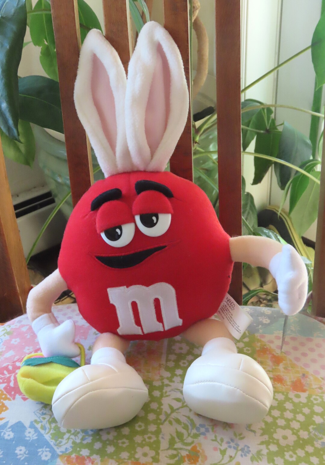 Vintage Nanco Red M&M Easter Bunny - 2001 - Etsy