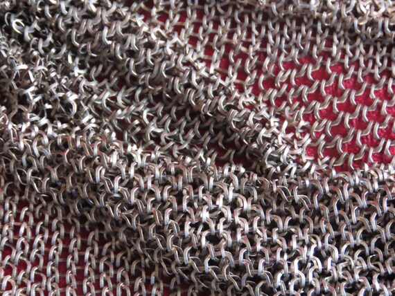 Victorian German Silver Mesh/Chainmail Handbag - Gem