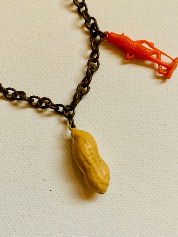 Mr Peanuts PLANTERS 1940s charm bracelet - Gem