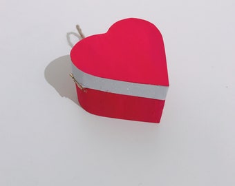 Wooden heart box | Etsy