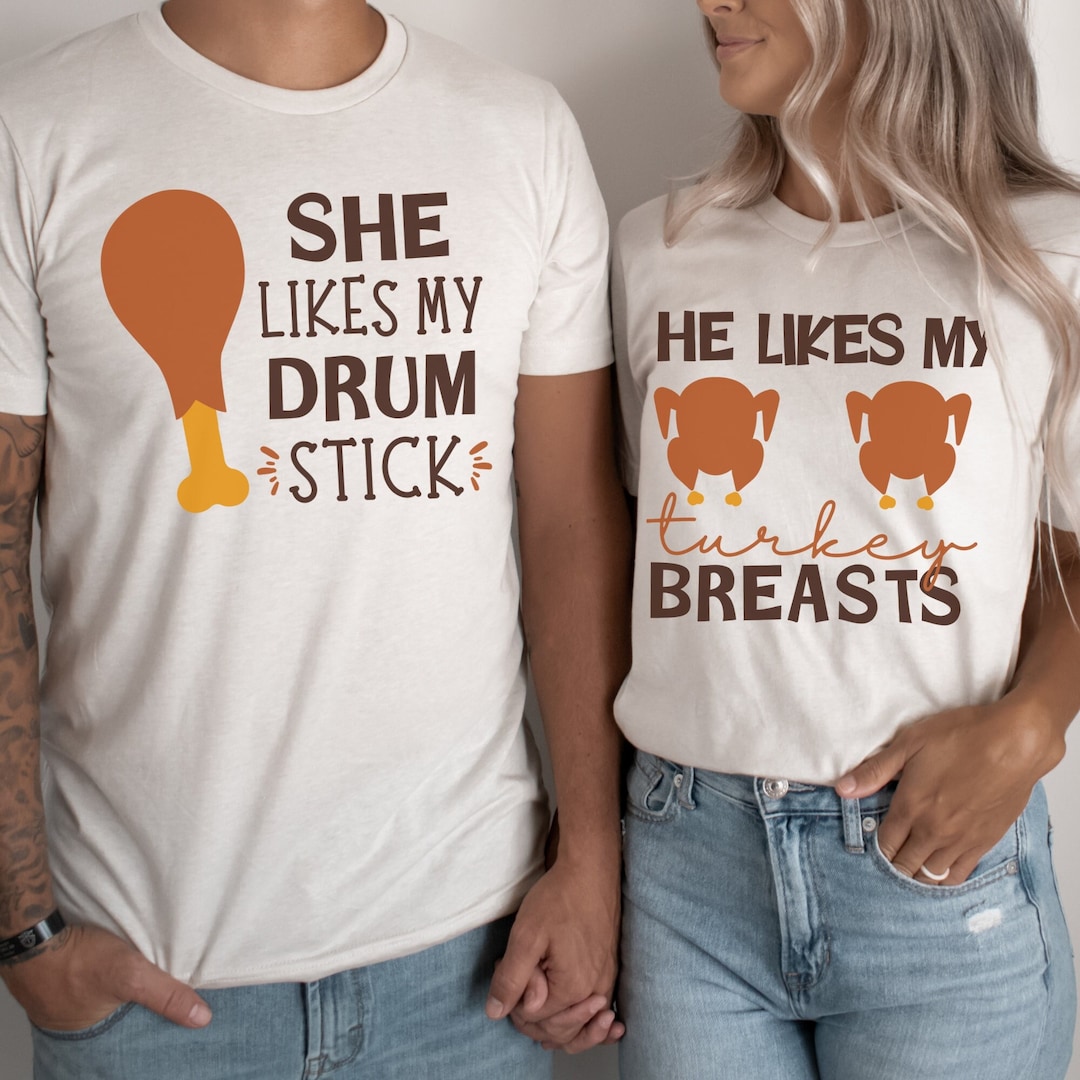 Couples Thanksgiving Shirts Funny Matching Shirts Thanksgiving Puns ...