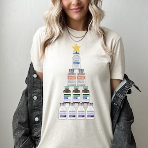 Propofol Christmas ICU Nurse CRNA T-shirt, Funny Propofol Rn Pharmacist ...