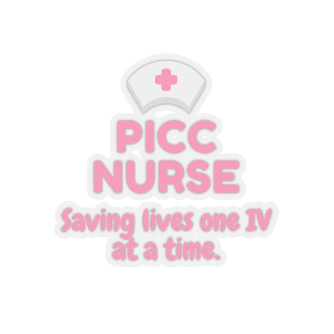 PICC Nurse Sticker Water Bottle Svg Funny Nurse Stickers Iv - Etsy New ...