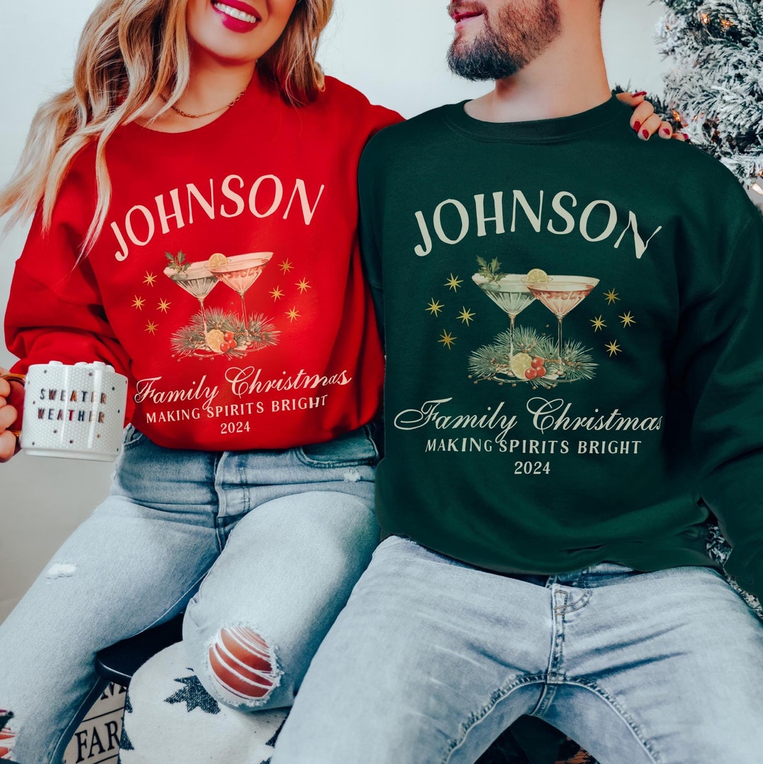 Custom Christmas Shirts, Custom Christmas Sweater Sweatshirt, Matching ...