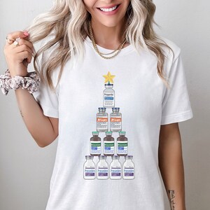 Propofol Christmas ICU Nurse CRNA T-shirt, Funny Propofol Rn Pharmacist ...