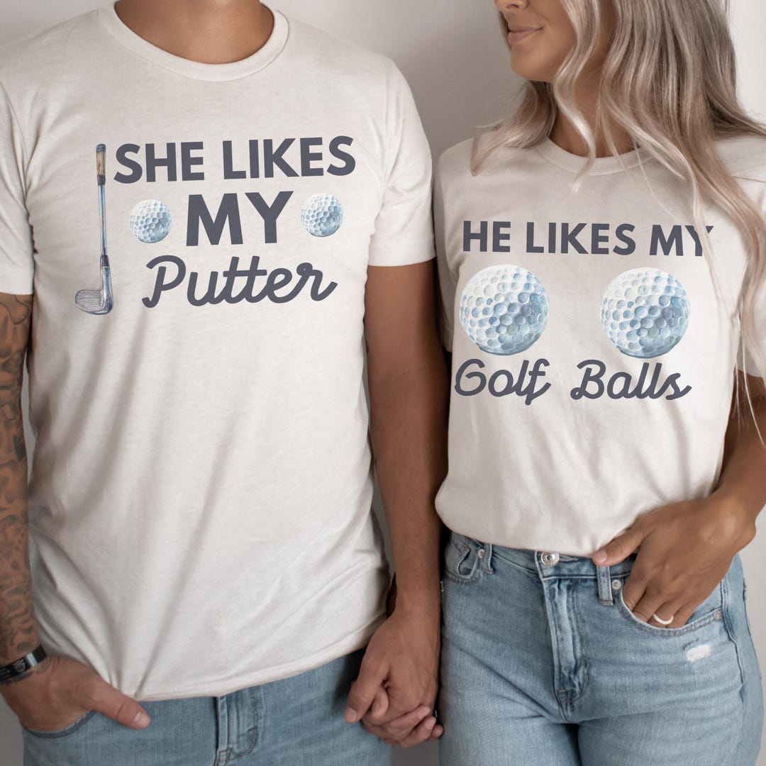 Funny Golf Couple Shirts, Matching Golfing Tees - Etsy