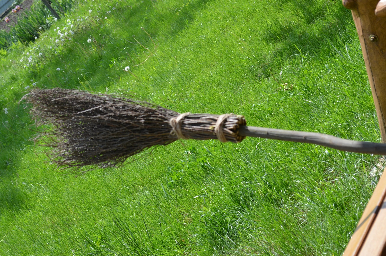 Nature Witch Broom Evil Spirits Broom Halloween Broom Rustic Pagan ...