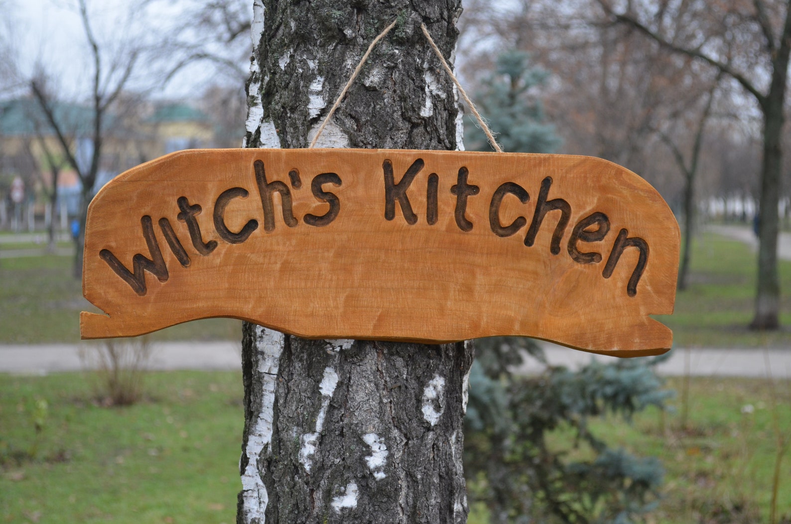 Witch's Kitchen Witch Wood Sign Witches Altar Wooden - Etsy