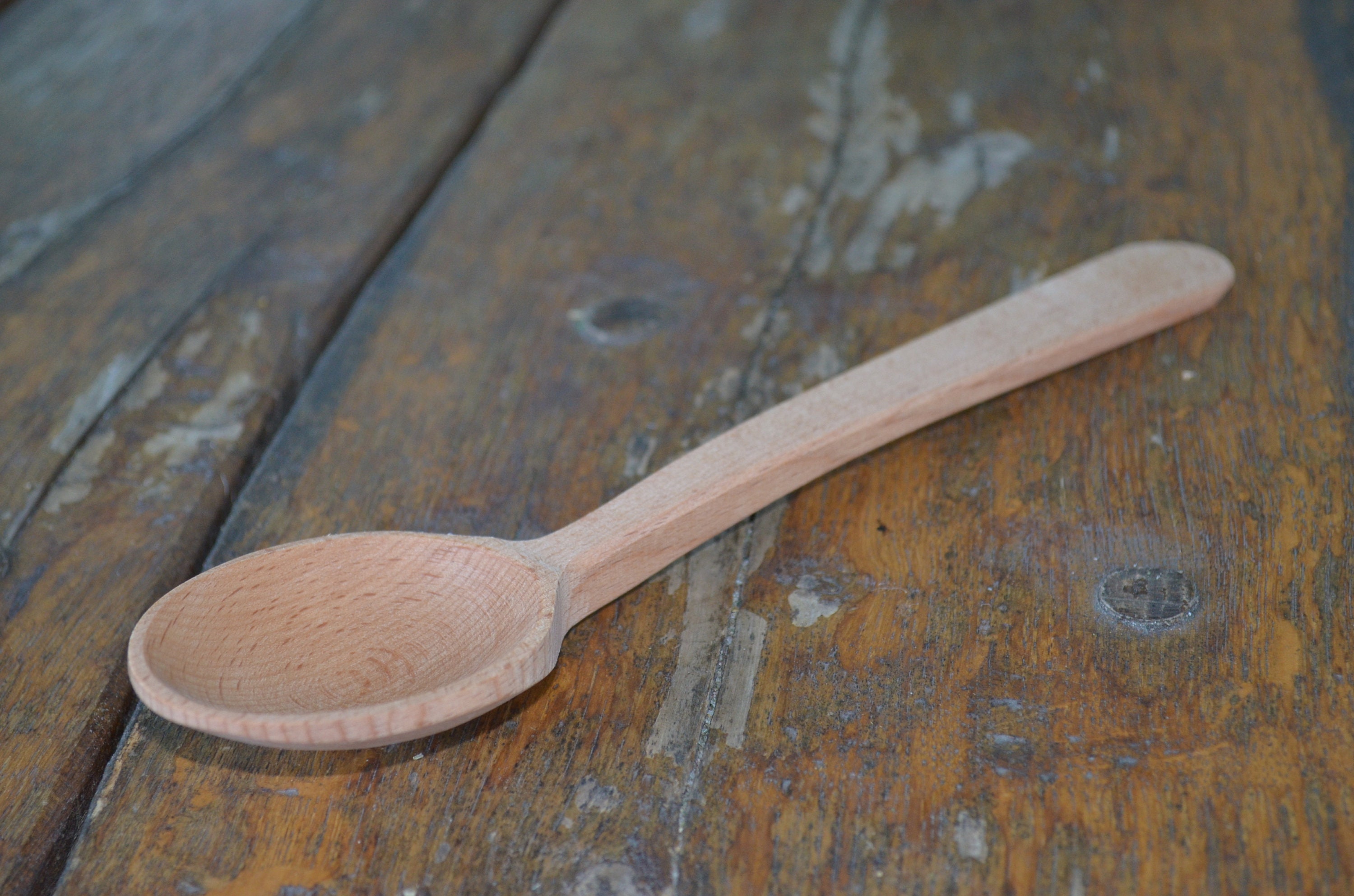 Wooden spoon Set 8 wooden tablespoons Hand Carved solid | Etsy