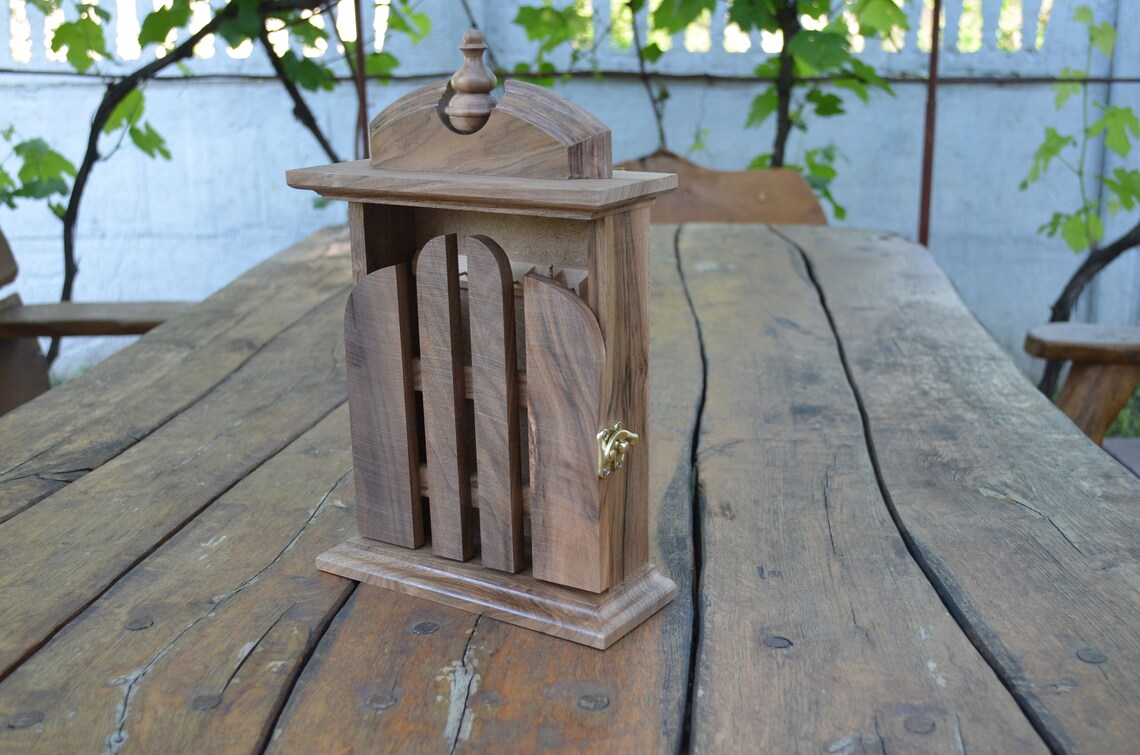 Key Holder Wooden Key Cabinet Handmade Key Holder Locker Key | Etsy