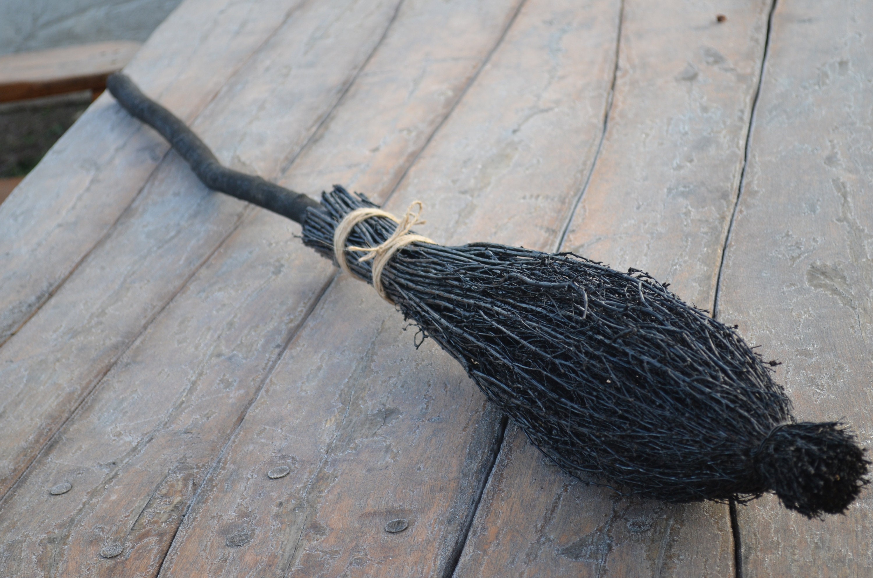 Black Witch Broom broom Wizard broom Magic / Brooms | Etsy