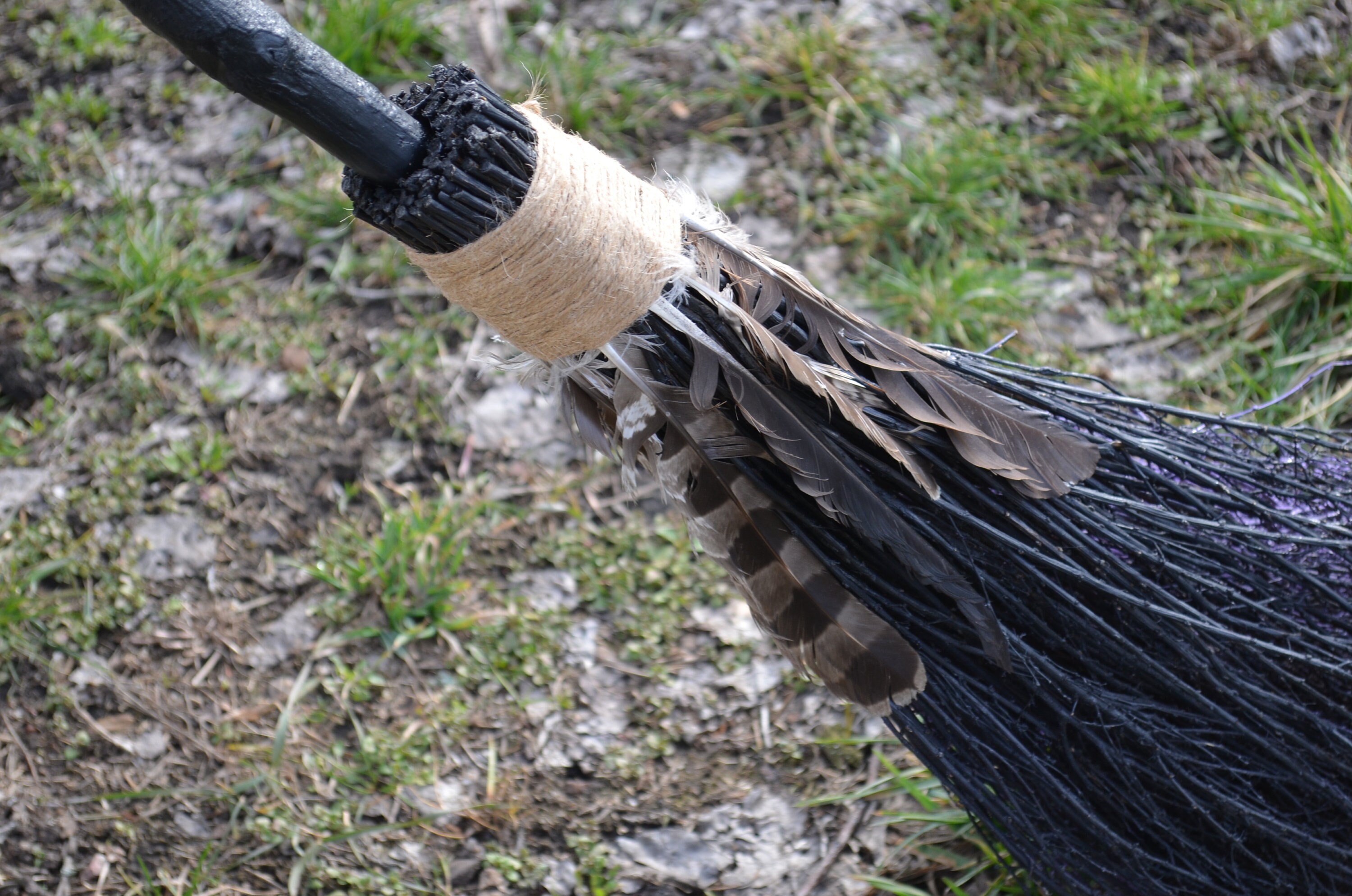Witch Broom Wicca Pagan Broom Ritual Witch Black and - Etsy