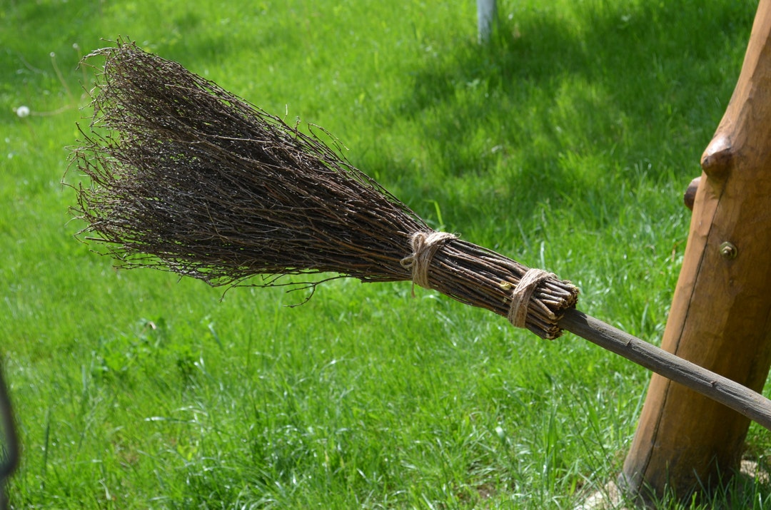 Nature Witch Broom Evil Spirits Broom Halloween Broom Rustic Pagan ...