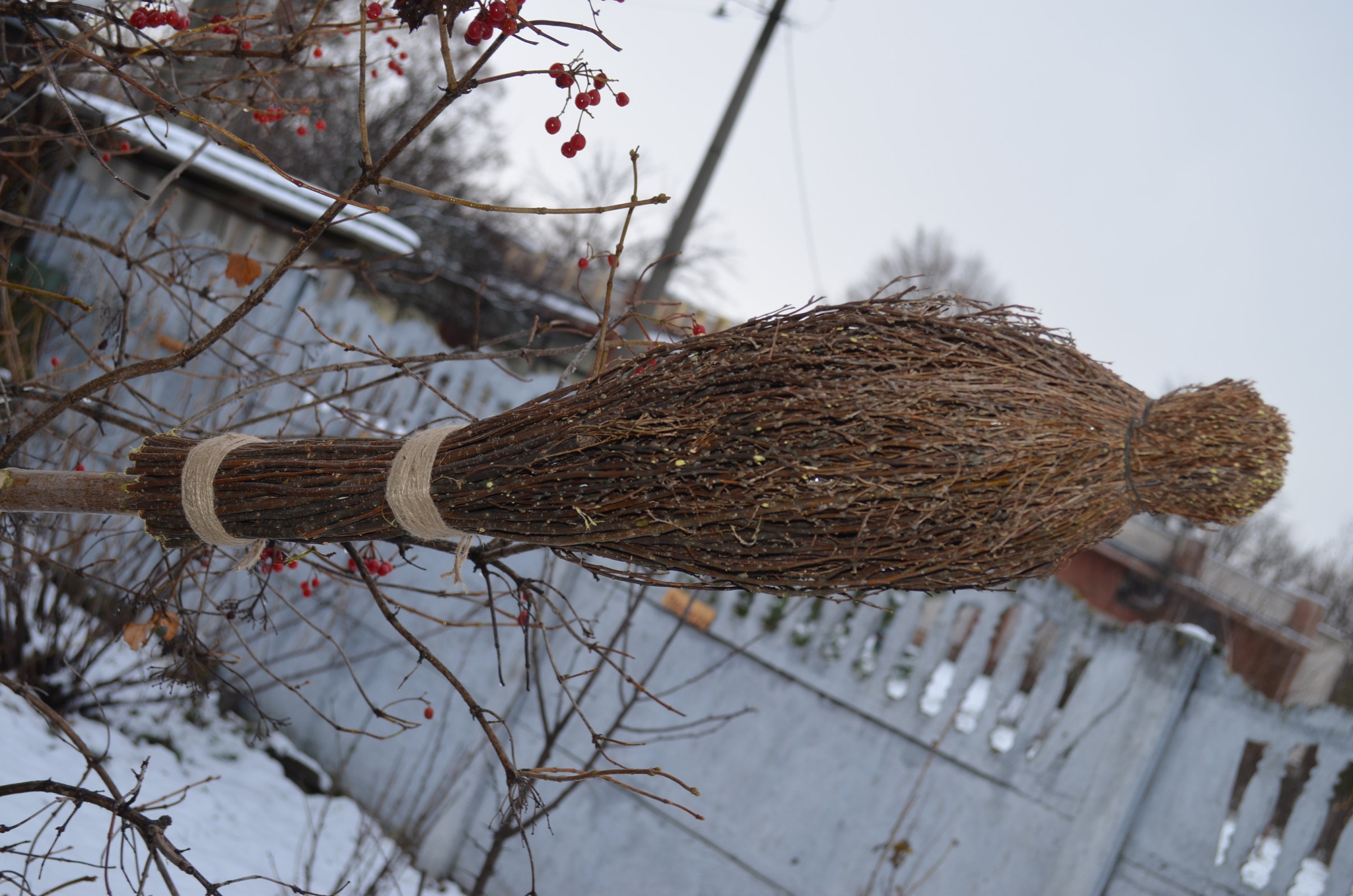Wizard broom Halloween Broom/Natural Witches Broom | Etsy