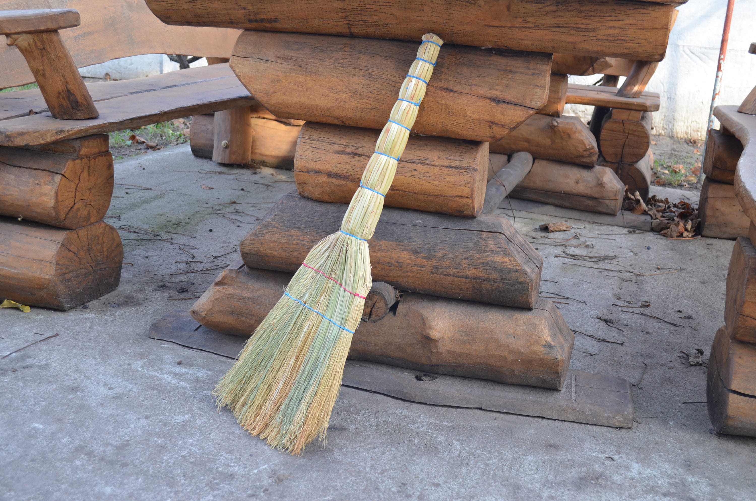 Kitchen Broom Handmade Rustic Broom From Sorghum - Etsy