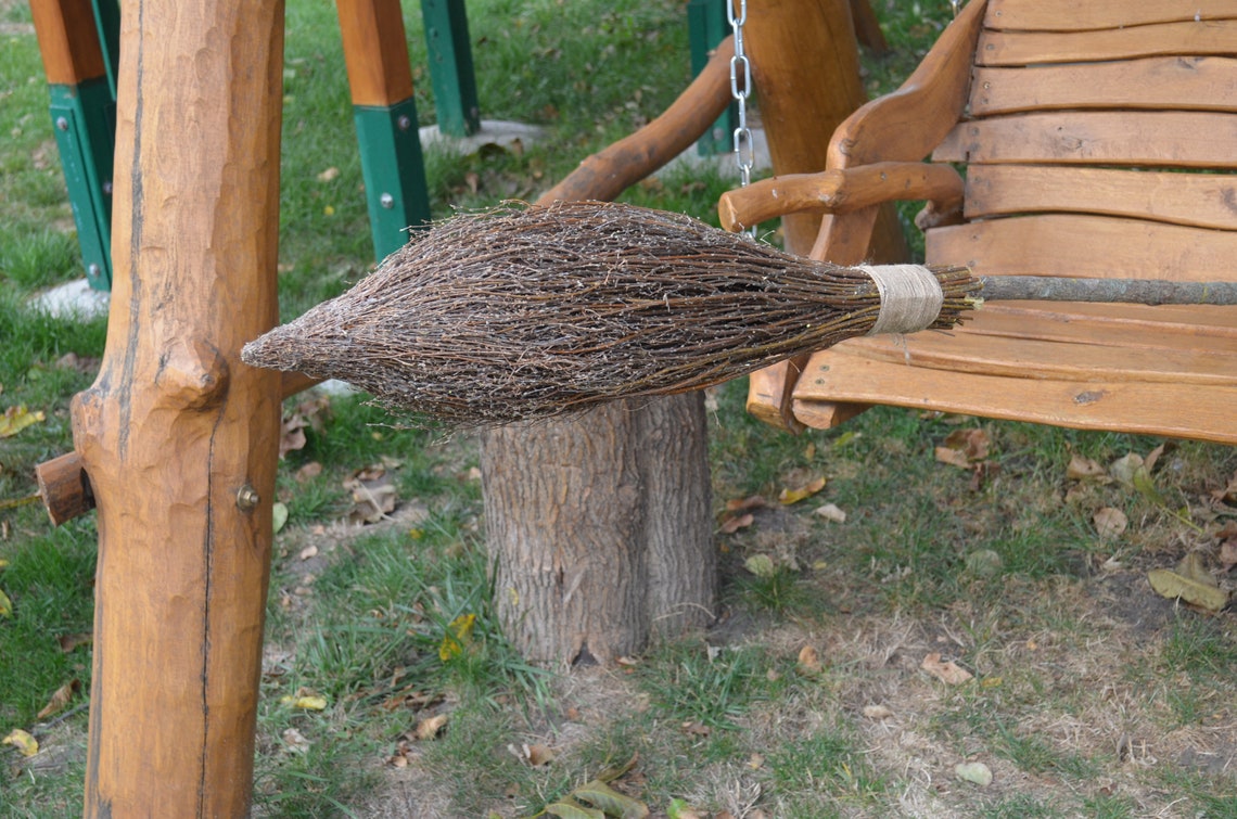 Wizard Broom Natural Witches Broom Broomstick Masquerade | Etsy
