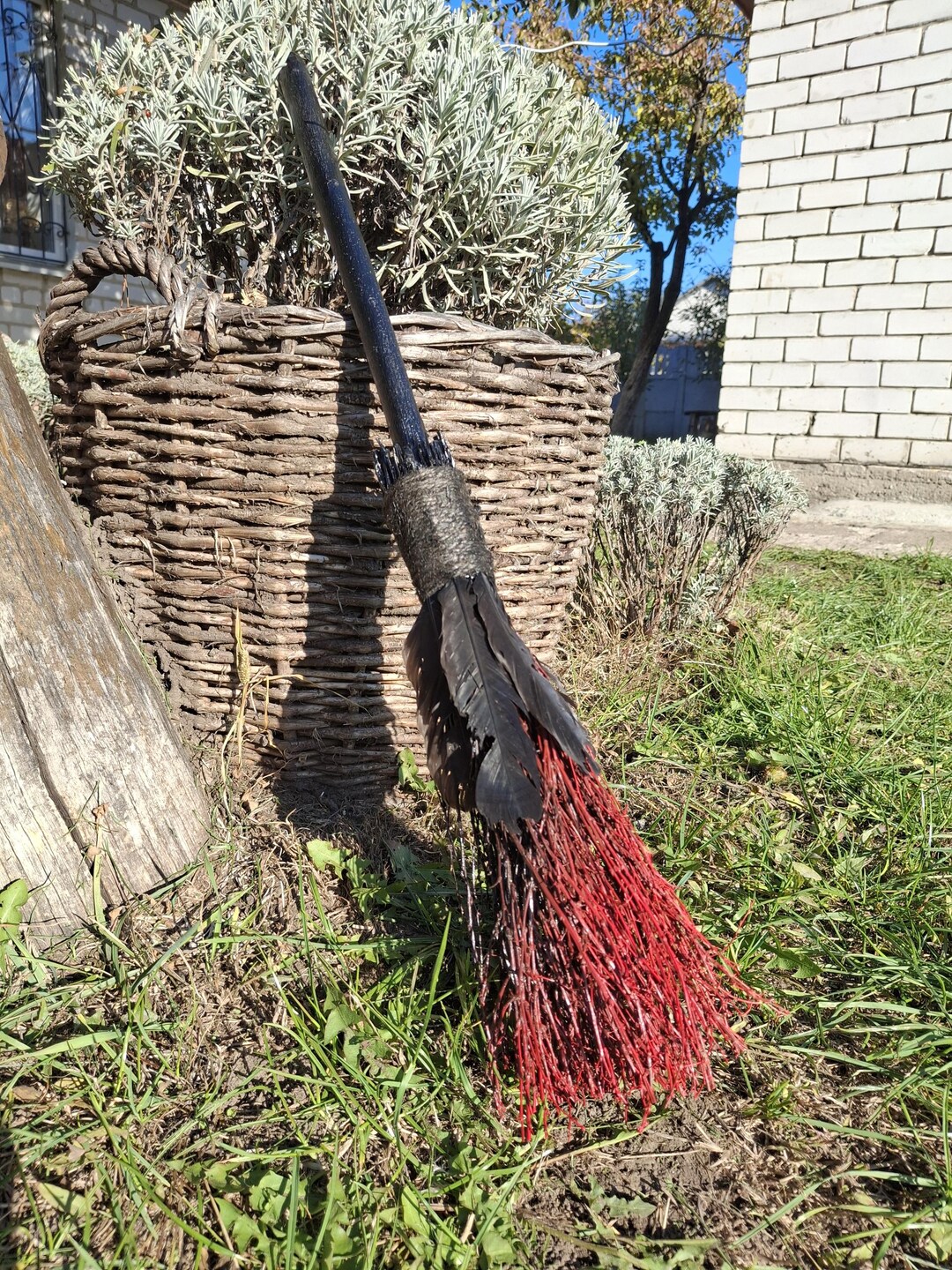 Mini Broom With Feathers Witch Broom Small Broom in Halloween Mini ...