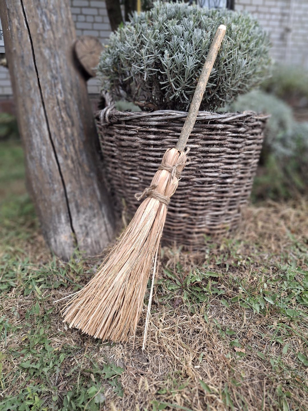 Mini Broomstick Wiccan Besom 22 Inches Witch Broom Authentic Natural ...
