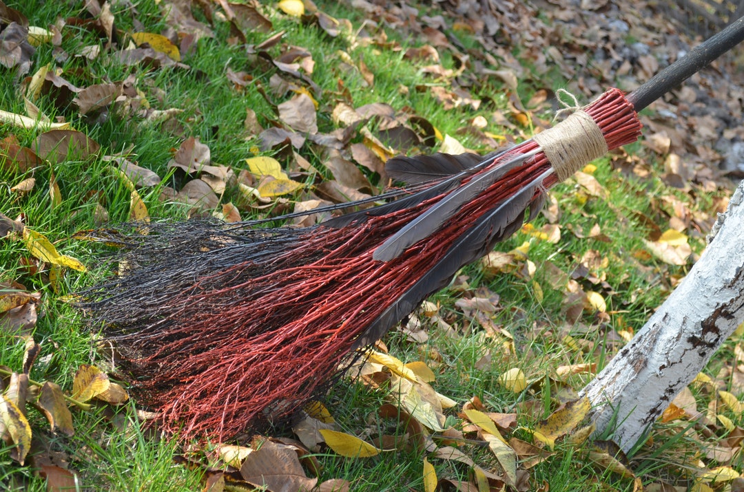 Wedding Broom Witch Halloween Gothic Witch Broom Sabbath Broom With ...