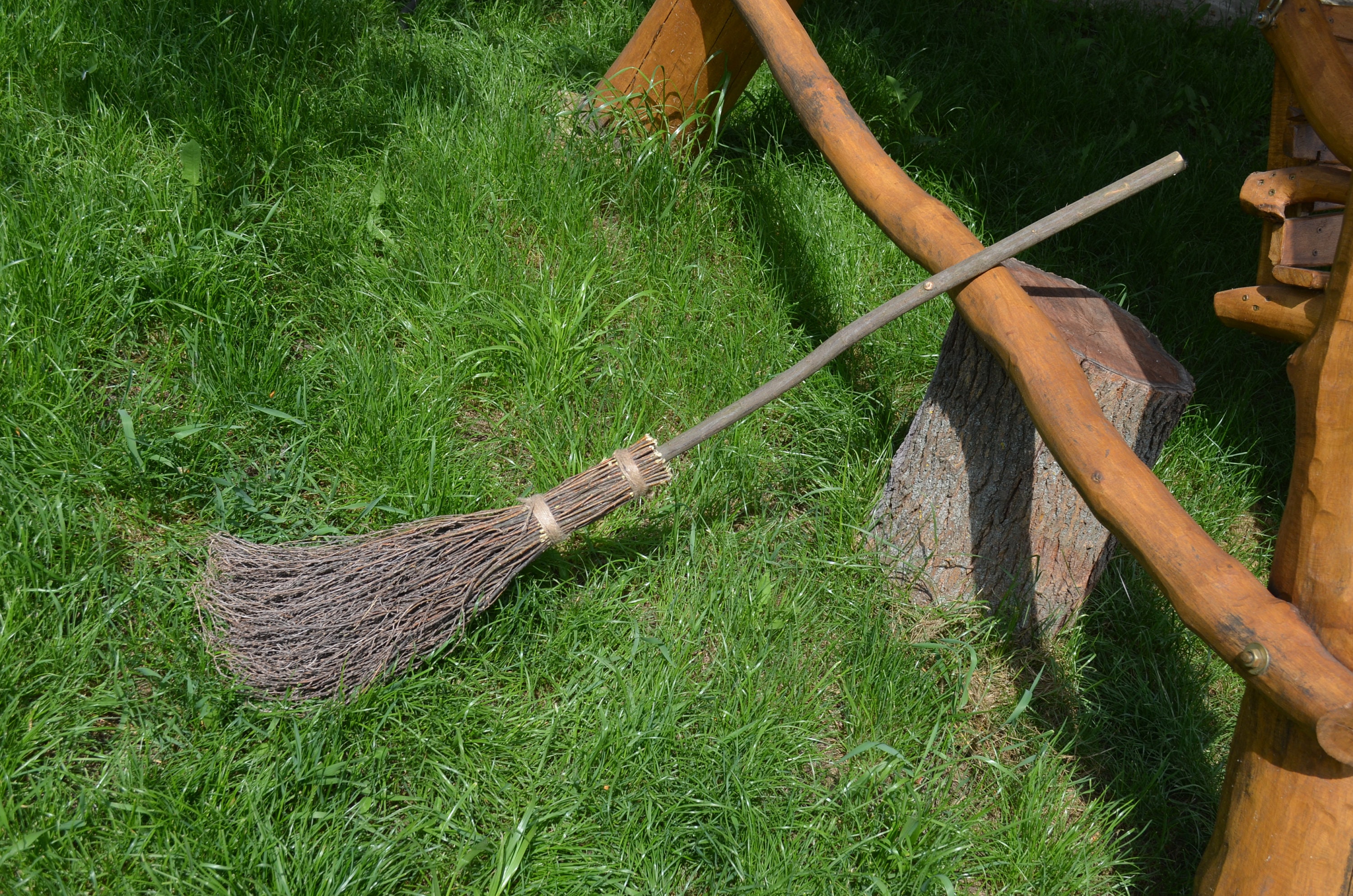 Nature Witch Broom Evil Spirits Broom Halloween Broom Rustic Pagan ...