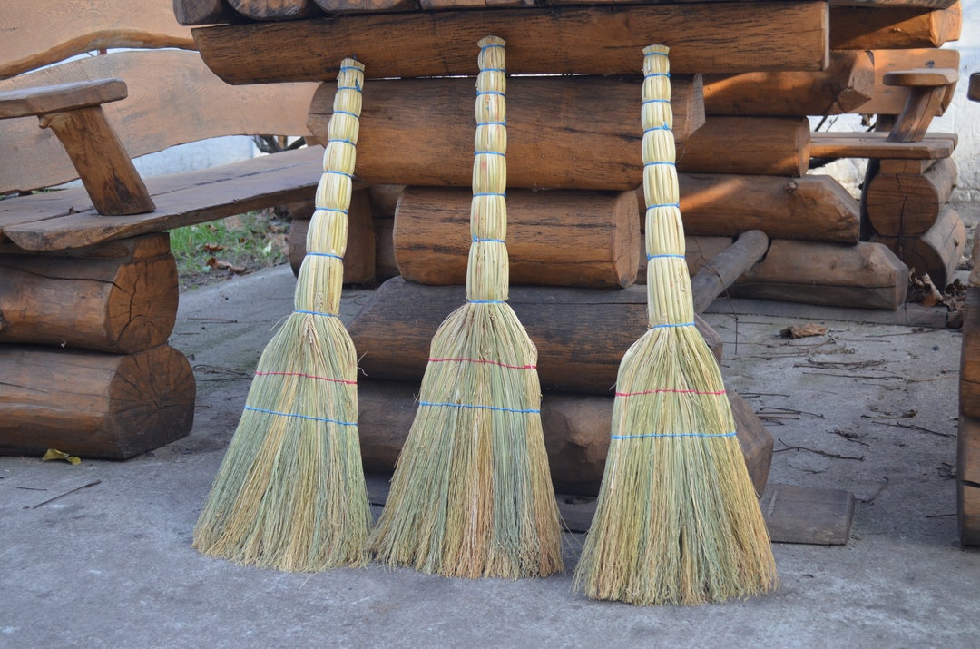 Kitchen Broom Handmade , Rustic Broom From Sorghum , Housewarming ...