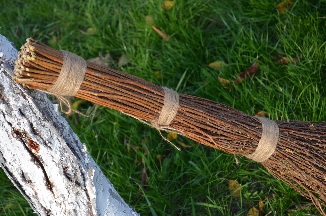 Natural Witch's Broom Halloween Natural Witches Broom - Etsy