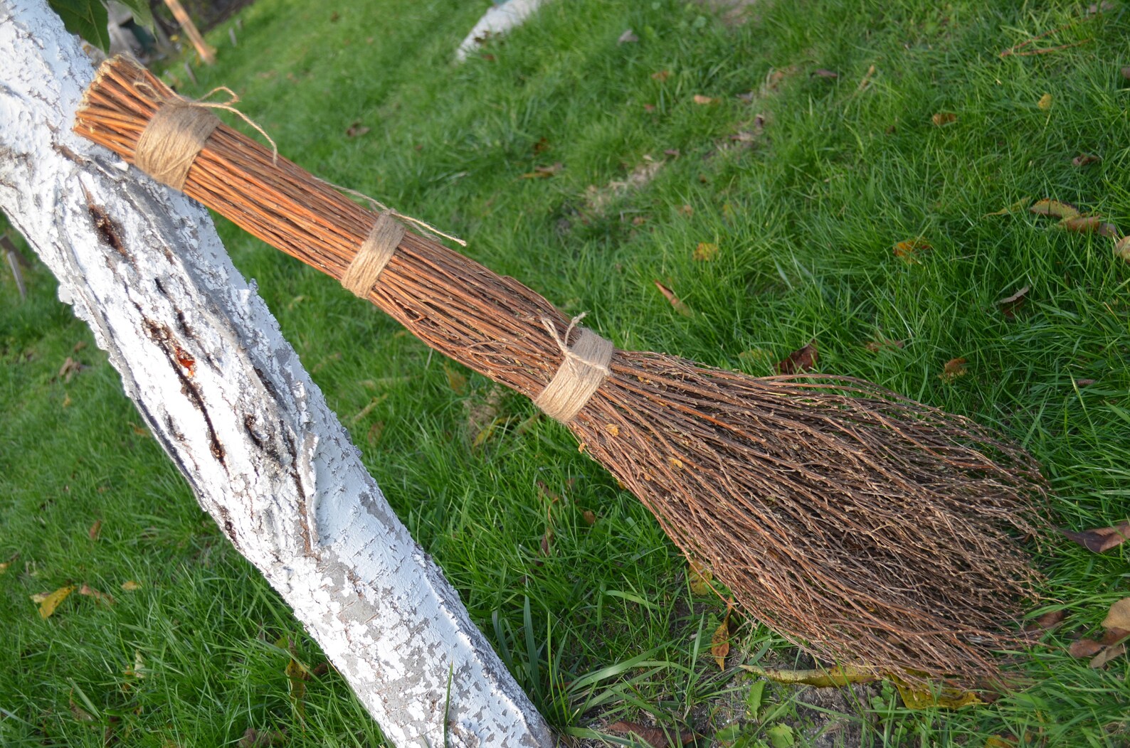 Natural Witch's Broom Halloween Natural Witches Broom - Etsy