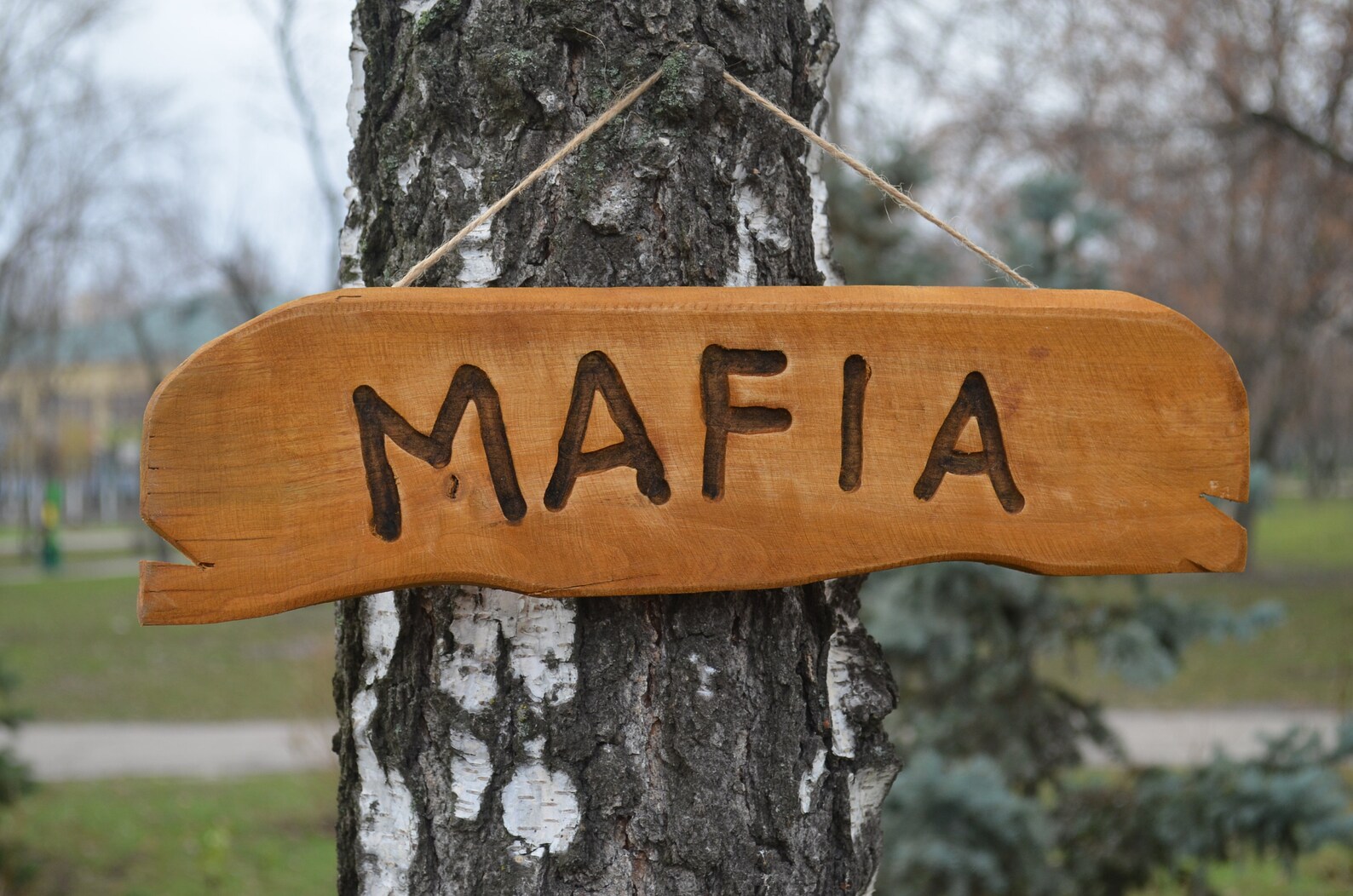 Wooden Sign MAFIA Rustic Wooden Sign Decor Rustic Wooden - Etsy