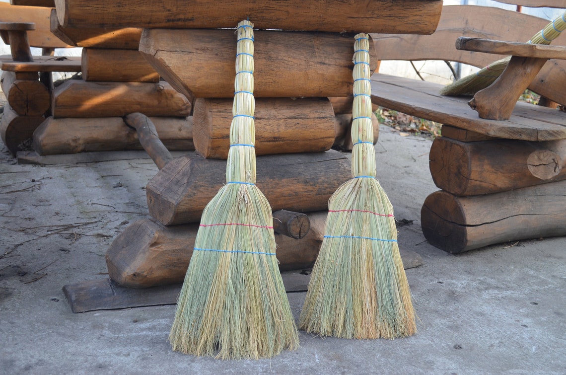 Kitchen Broom Handmade Rustic Broom From Sorghum - Etsy