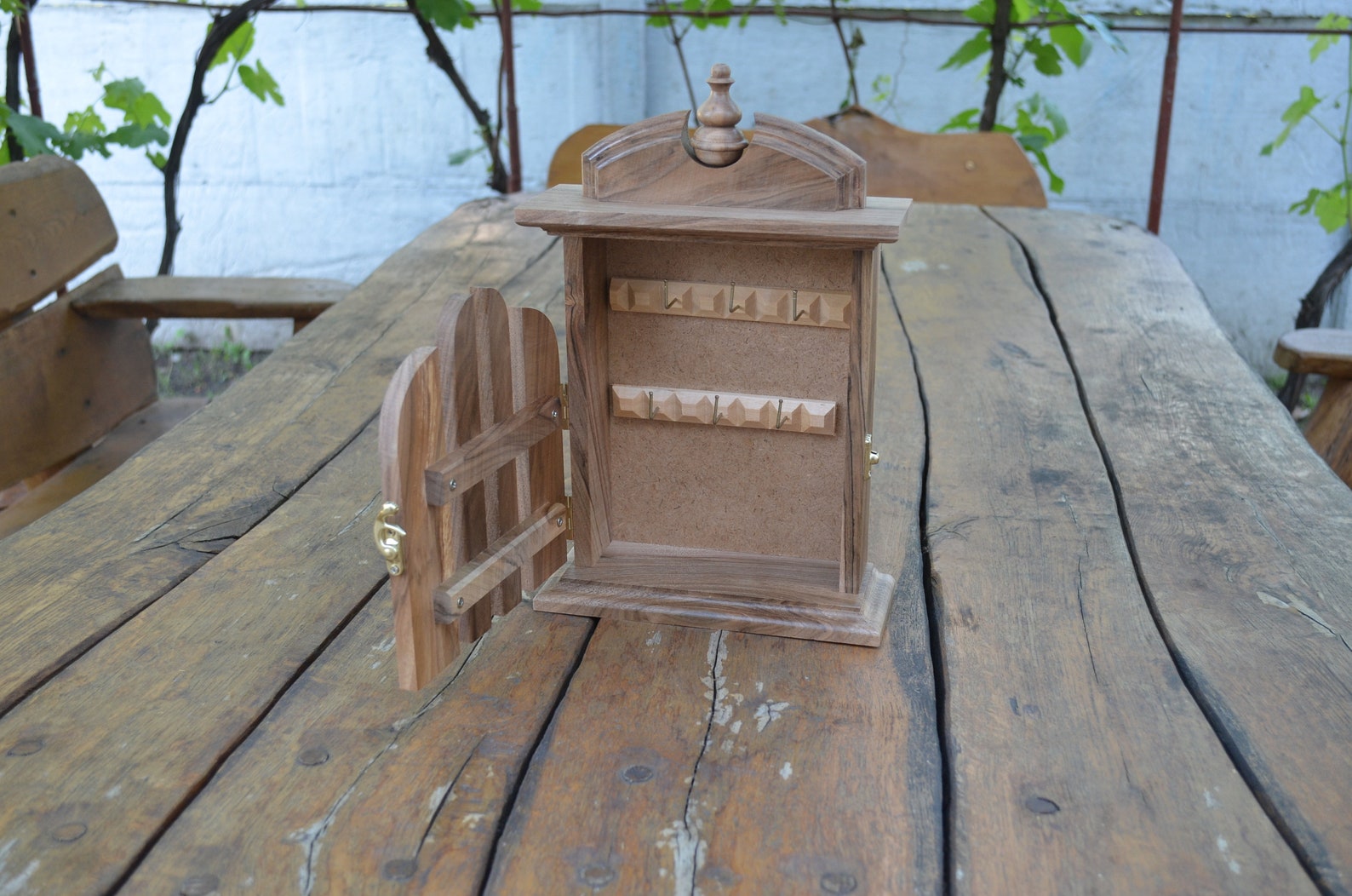 Key Holder Wooden Key Cabinet Handmade Key Holder Locker Key - Etsy