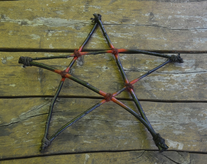 Braided Pentacle Wood Carving Celtic Eternity Braid Containing ...